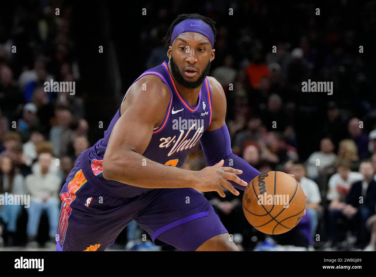 Phoenix Suns forward Josh Okogie (2) during the first half of an NBA ...