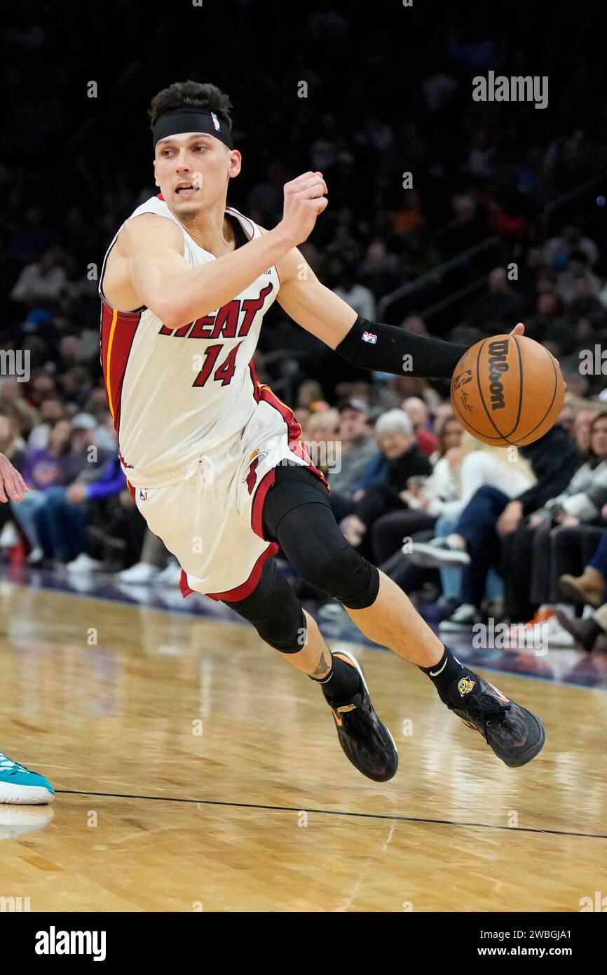 Miami Heat guard Tyler Herro (14) during the first half of an NBA ...