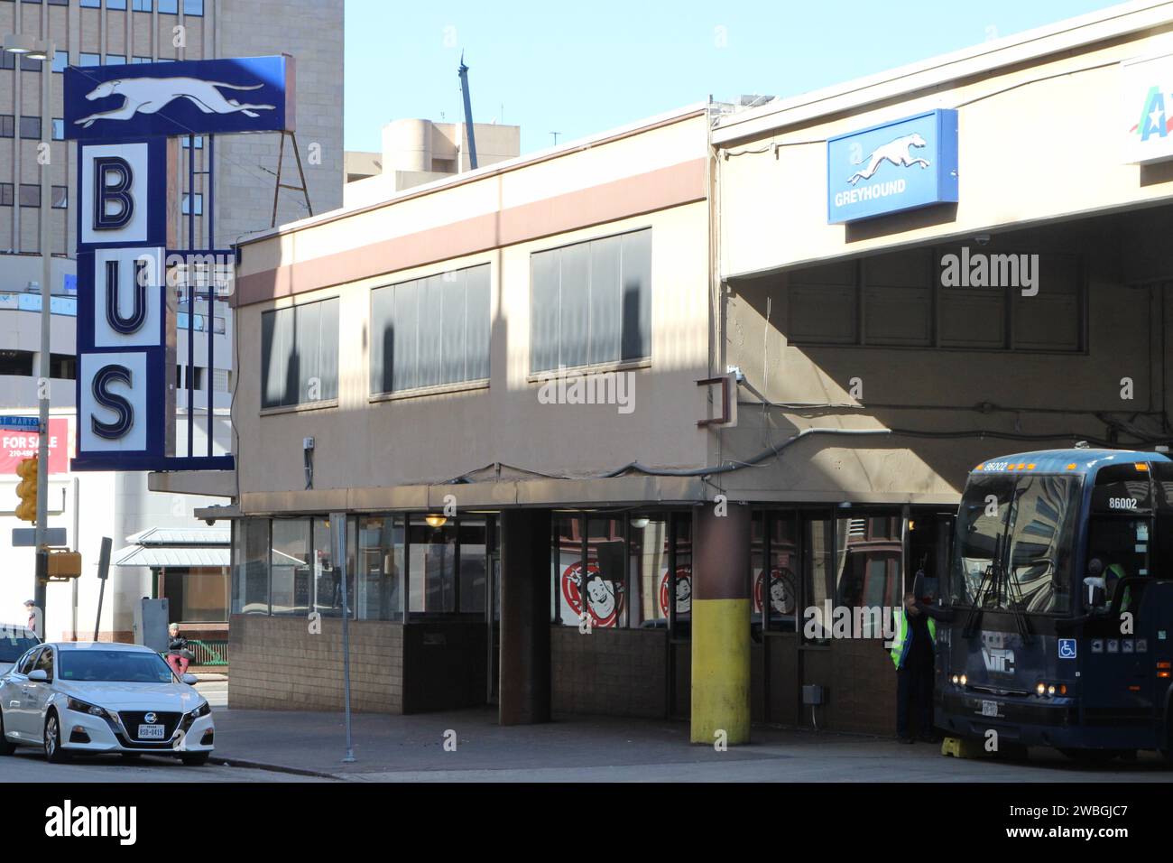 San Antonio, USA. 10th Jan, 2024. Exterior view of the side of the ...