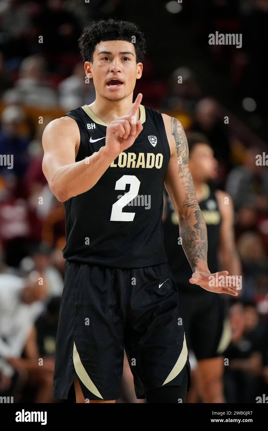 Colorado guard KJ Simpson (2) during the first half of an NCAA college ...