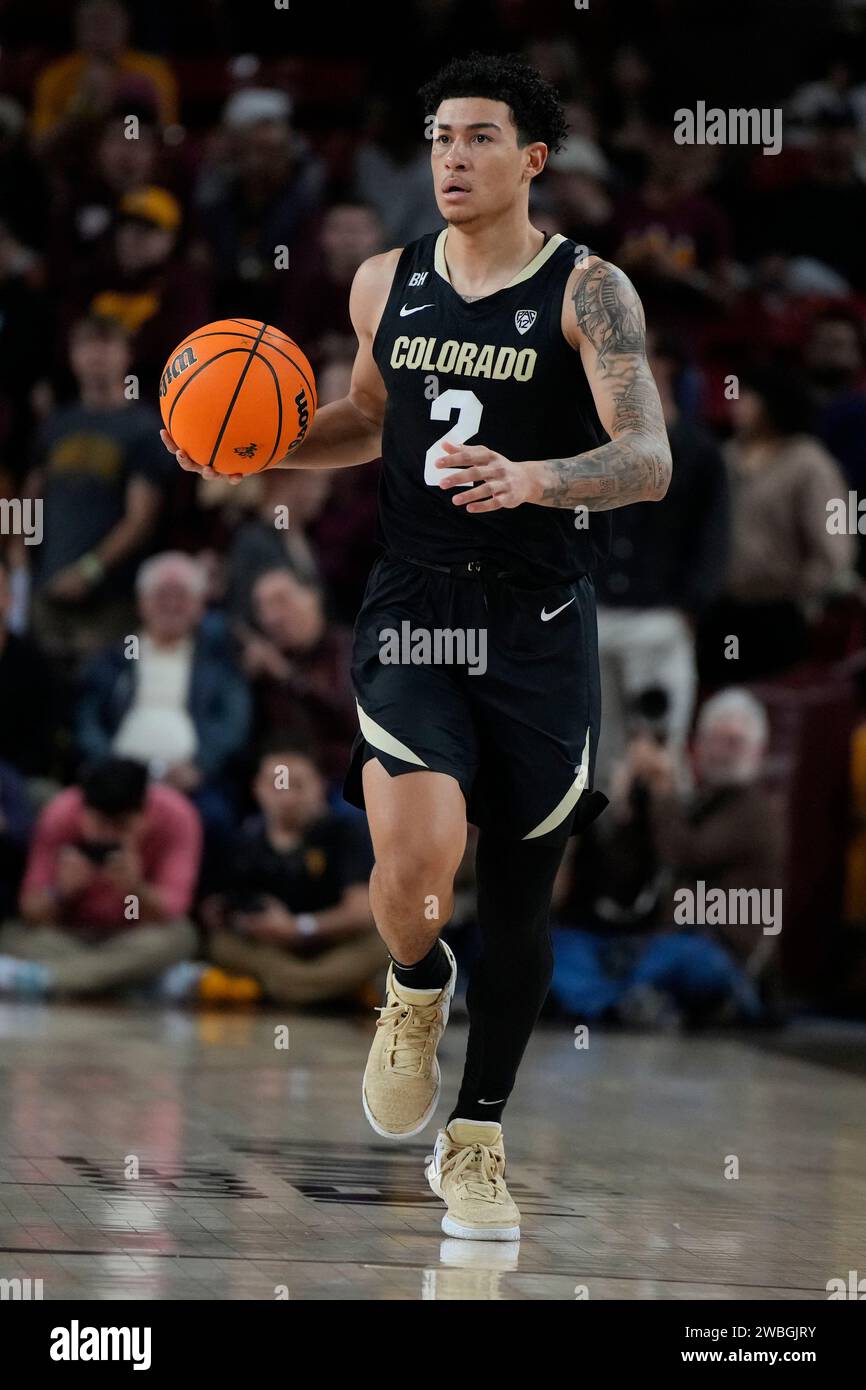 Colorado guard KJ Simpson (2) during the first half of an NCAA college ...