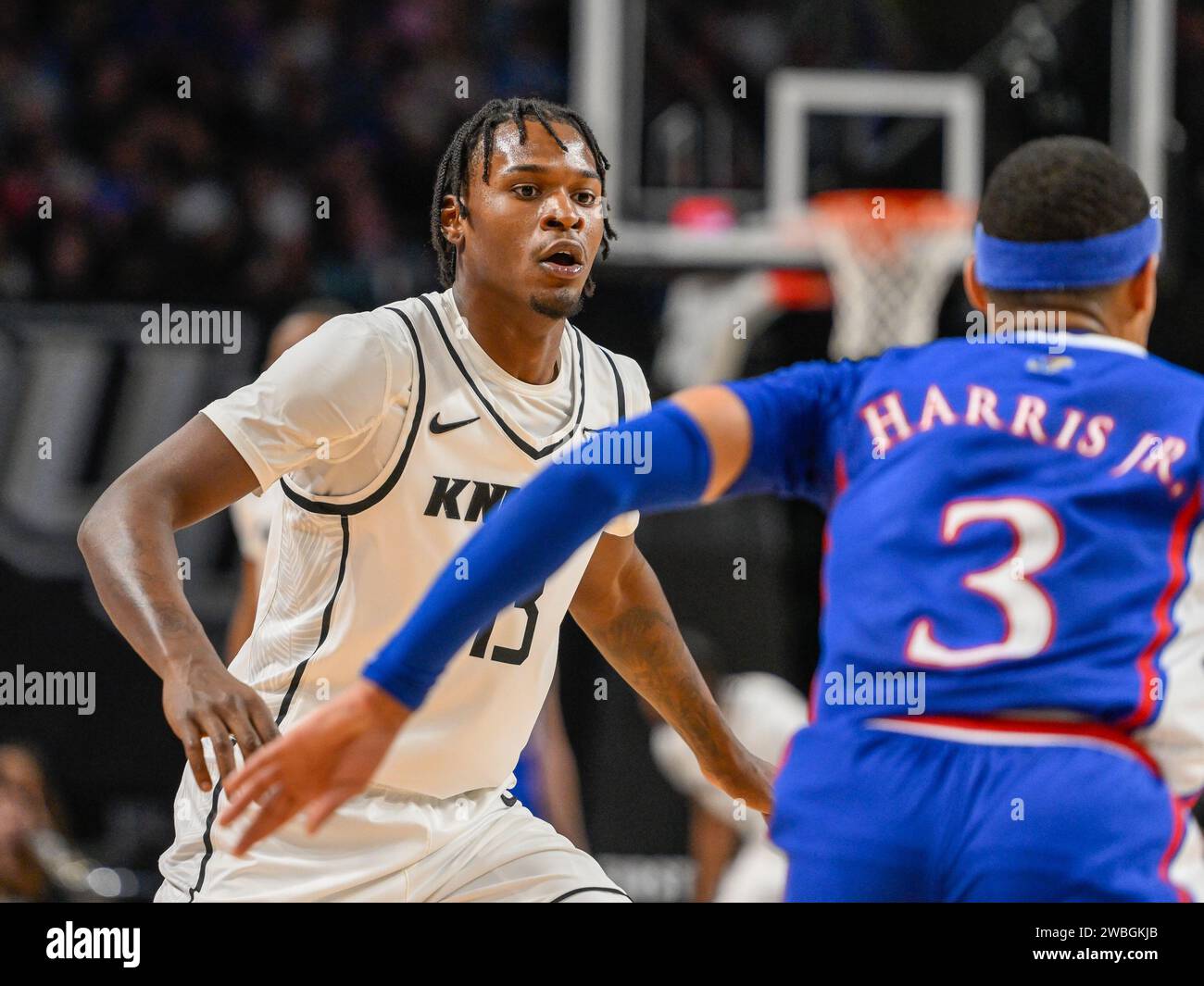 Orlando, FL, USA. 10th Jan, 2024. UCF Knights forward Marchelus Avery ...