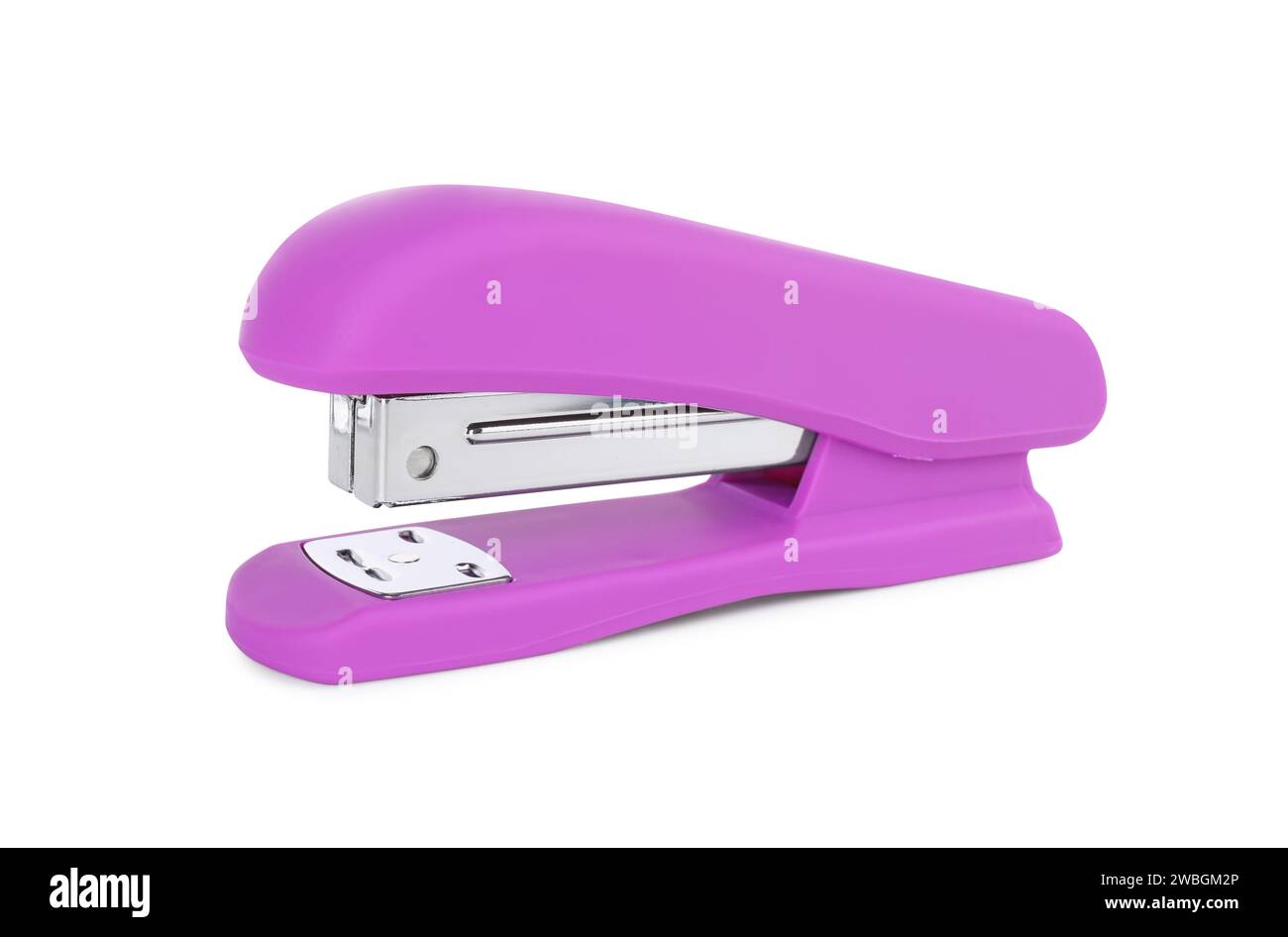 One new bright stapler isolated on white Stock Photo - Alamy