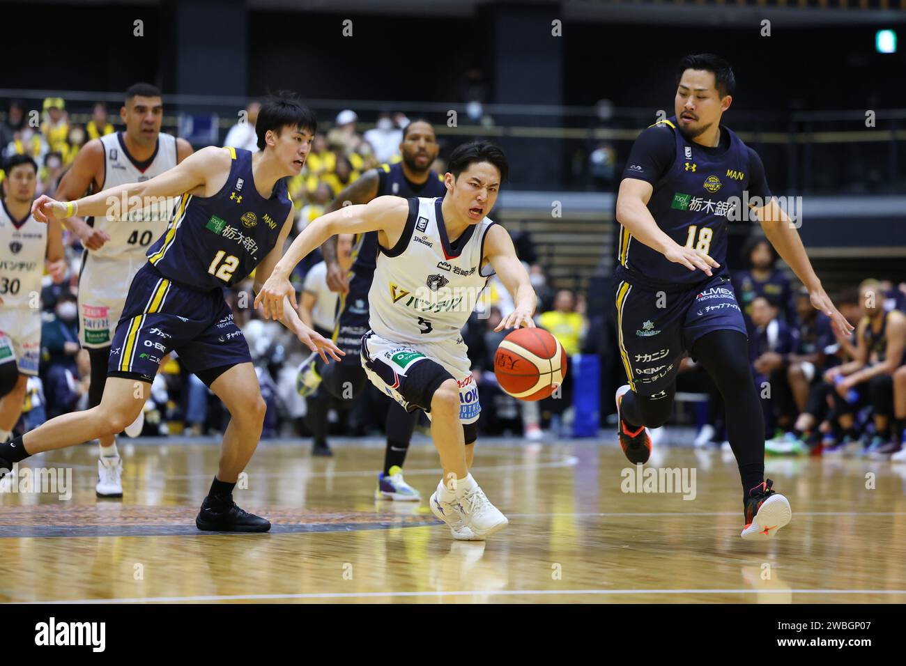 Yokohama Budokan, Kanagawa, Japan. 10th Jan, 2024. (L-R) Shinji Takashima (Brex), Yuki Kawamura ...