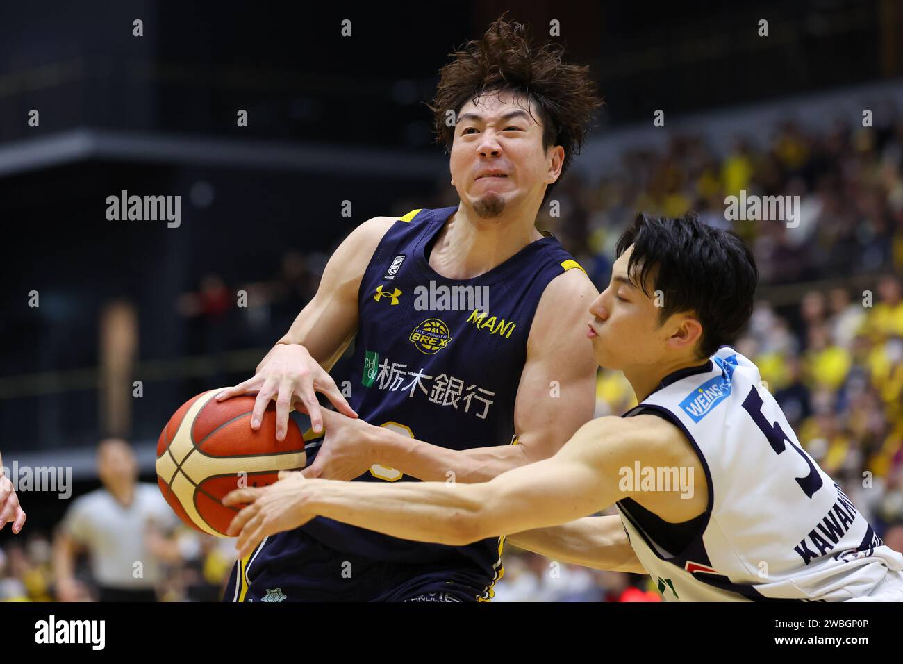 Yokohama Budokan, Kanagawa, Japan. 10th Jan, 2024. (L-R) Makoto Hiejima (Brex), Yuki Kawamura (B ...