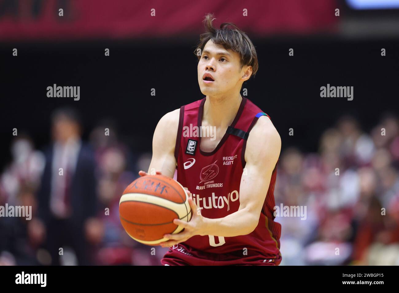 Kanagawa, Japan. 10th Jan, 2024. Yuma Fujii (Brave Thunders) Basketball ...