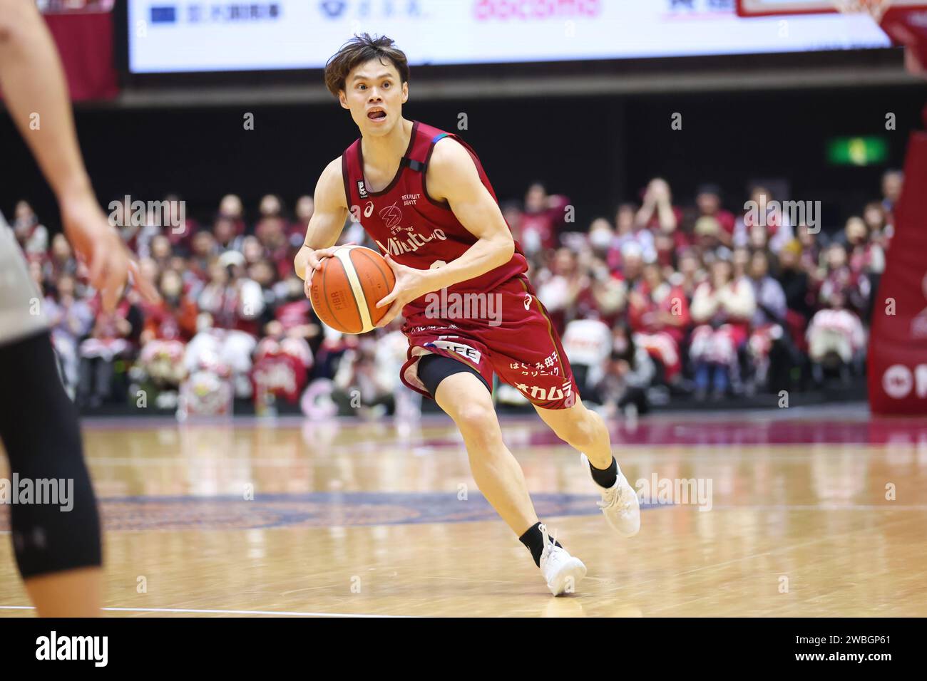 Kanagawa, Japan. 10th Jan, 2024. Yuma Fujii (Brave Thunders) Basketball ...