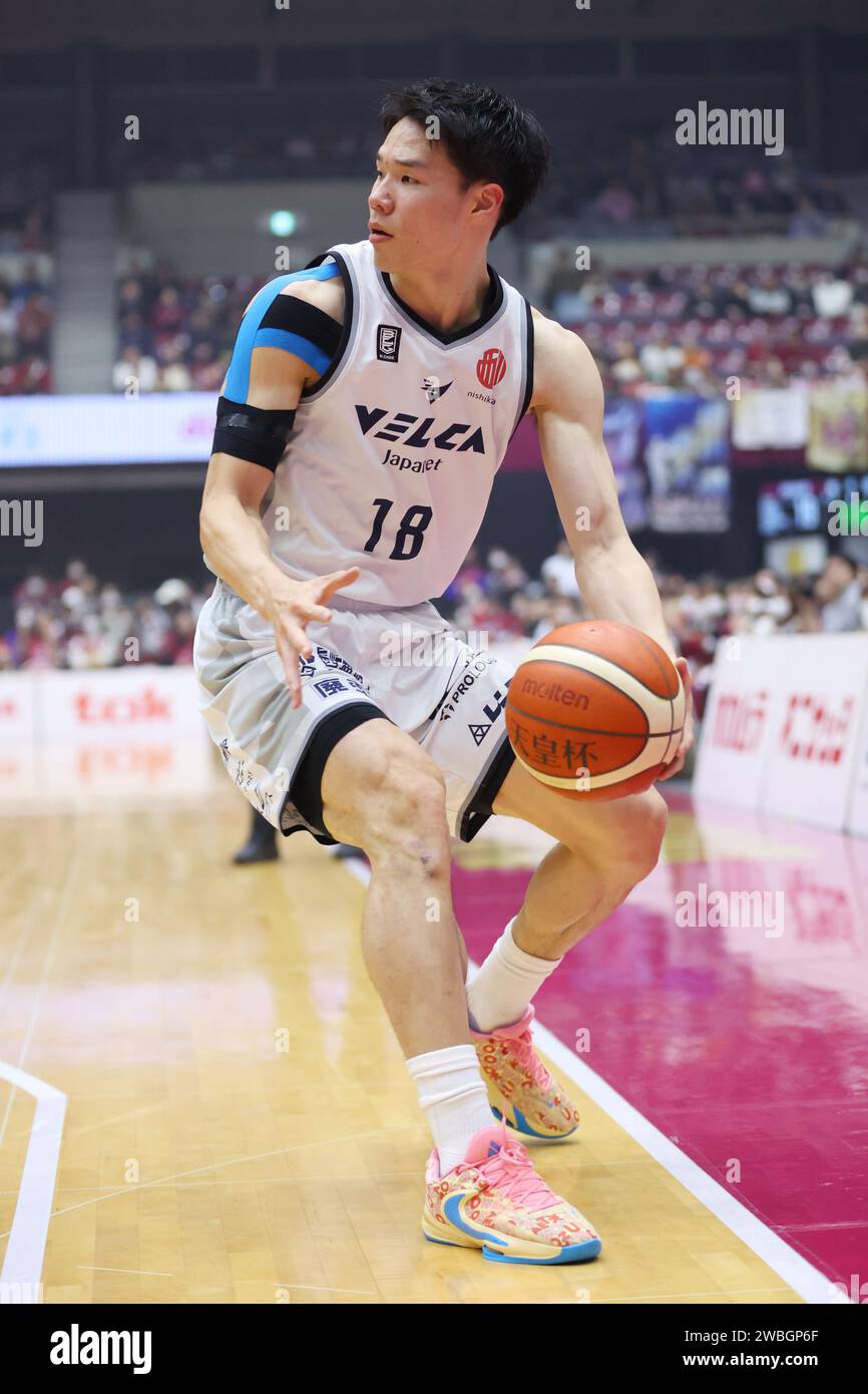 Kanagawa, Japan. 10th Jan, 2024. Yudai Baba (Velca) Basketball ...