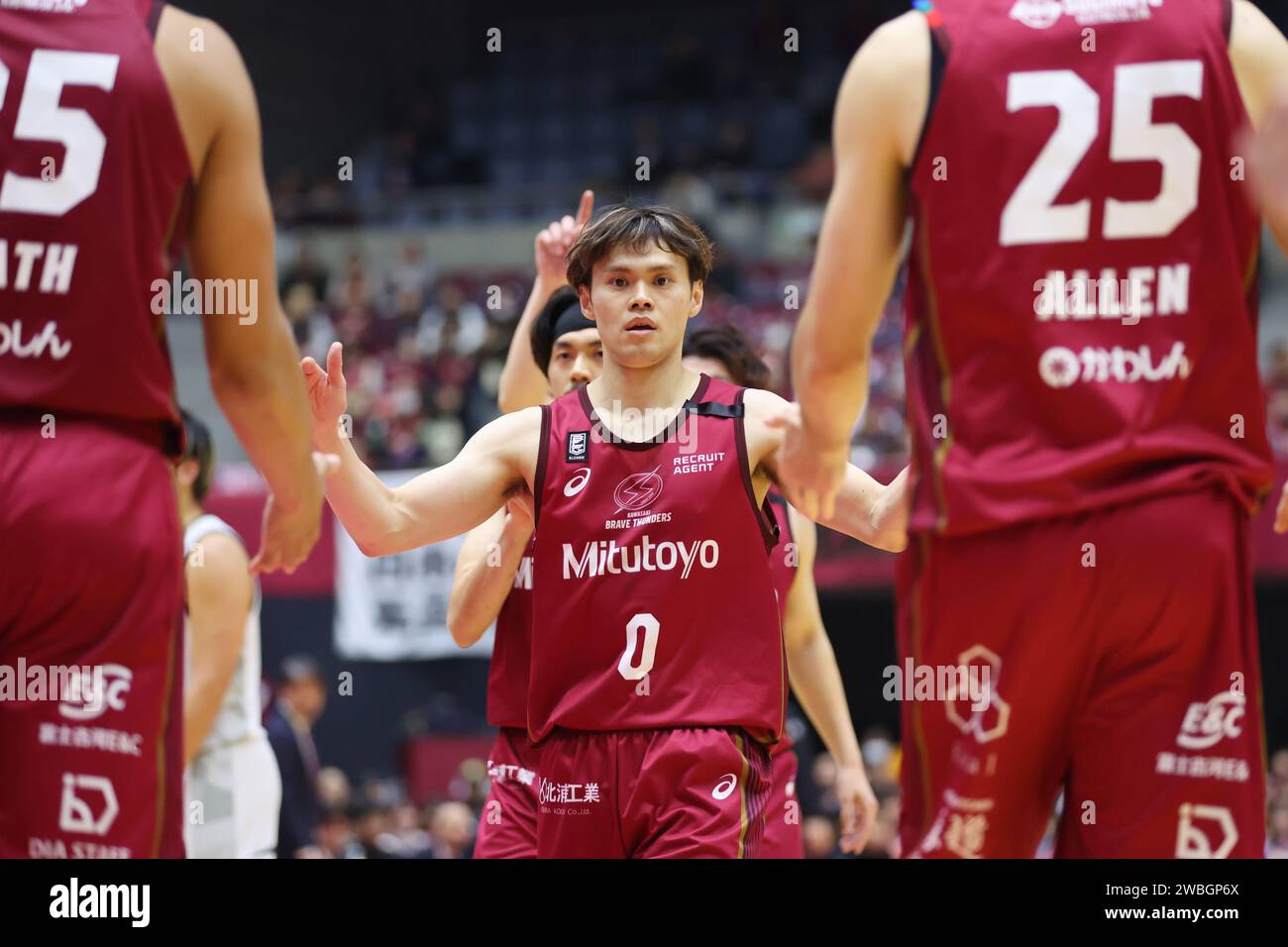 Kanagawa, Japan. 10th Jan, 2024. Yuma Fujii (Brave Thunders) Basketball ...