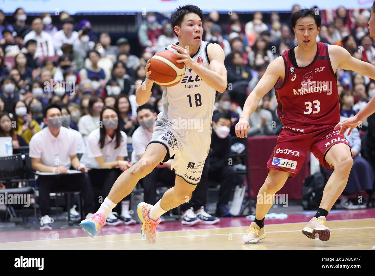 Kanagawa, Japan. 10th Jan, 2024. Yudai Baba (Velca) Basketball ...