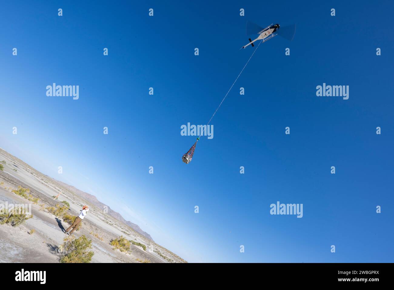 On Scene Commander of Recovery Jasmine Nakayama attaches the sample ...