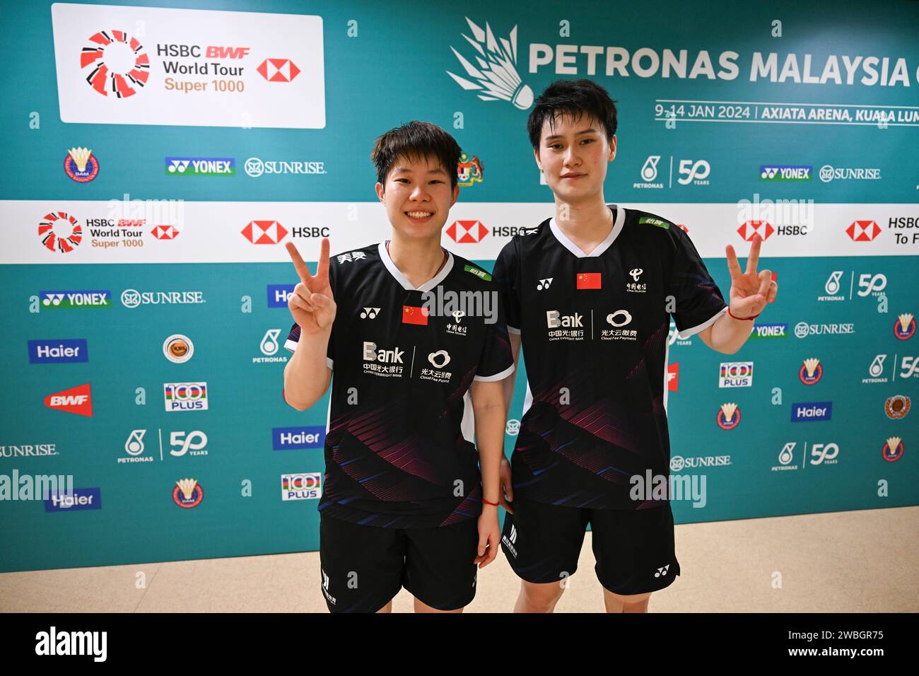 Kuala Lumpur, Malaysia. 10th Jan, 2024. China's Li Wenmei (R)/Liu ...