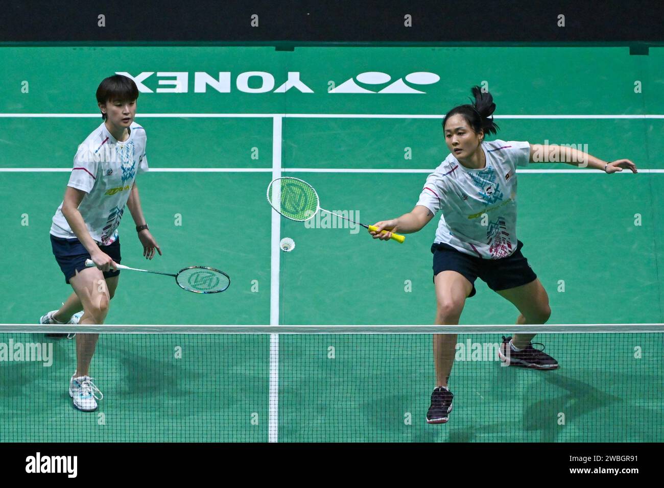 Kuala Lumpur, Malaysia. 10th Jan, 2024. Malaysia's Vivian Hoo (L)/Lim ...