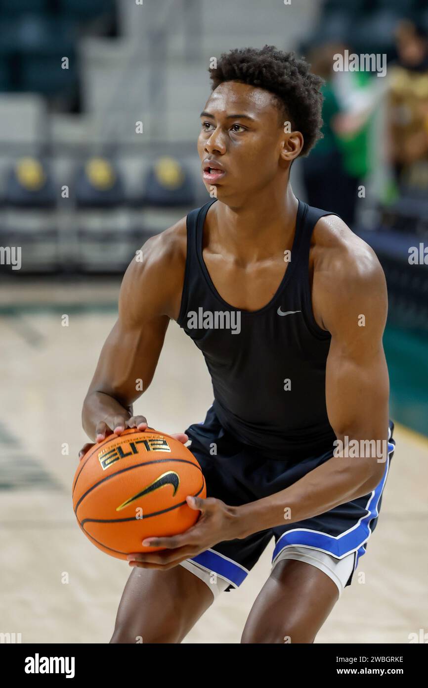 WACO, CA - JANUARY 09: Brigham Young Cougars guard Jaxson Robinson (2 ...