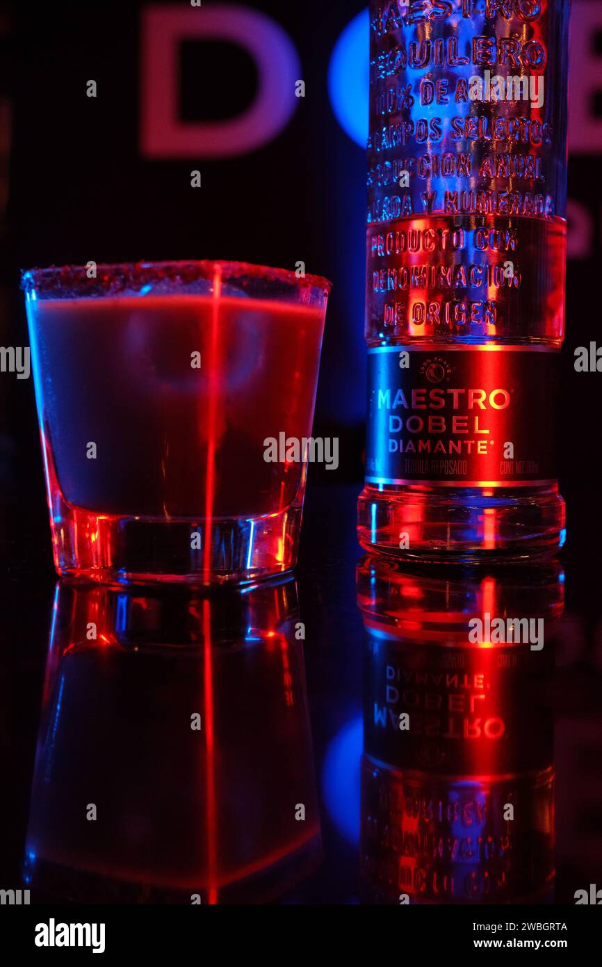 Cool Cocktail Tequila Stock Photo - Alamy