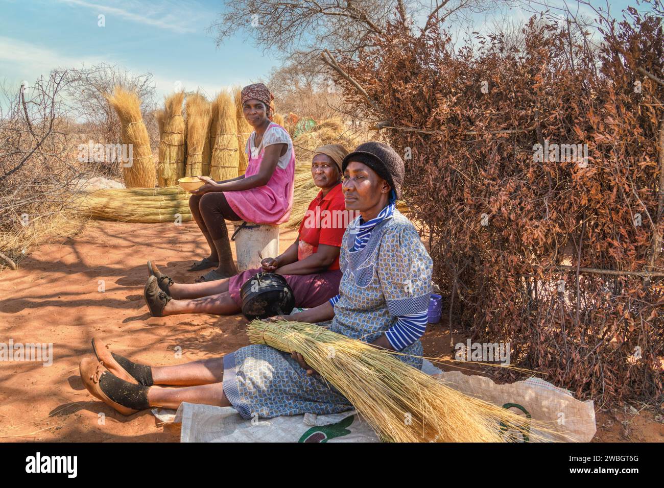 African family , lunch time in the village ,shack ,outdoors kitchen ...