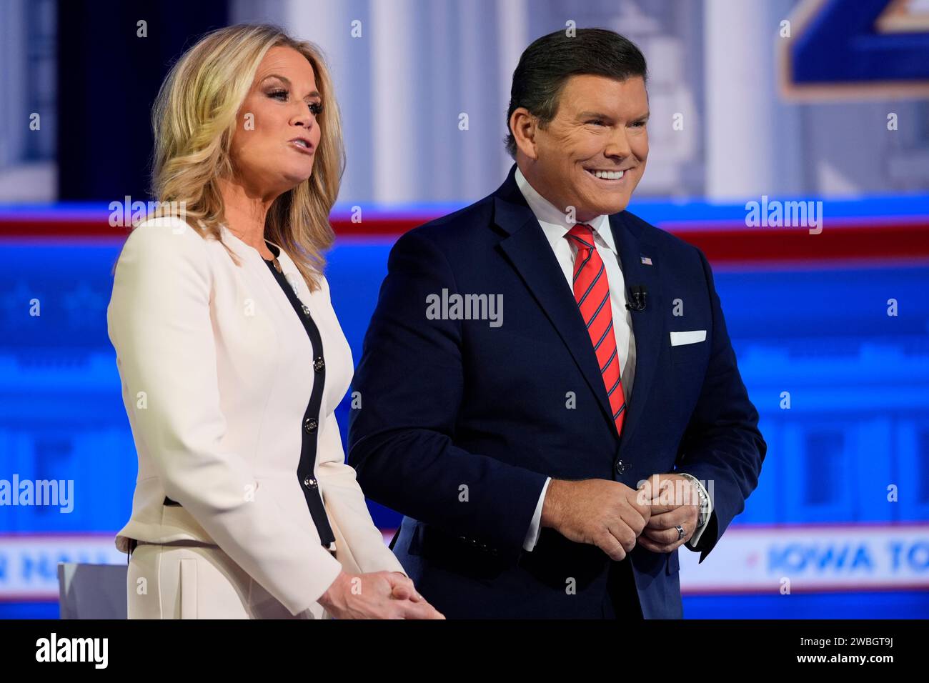 Moderators Martha MacCallum and Bret Baier appear before Republican ...