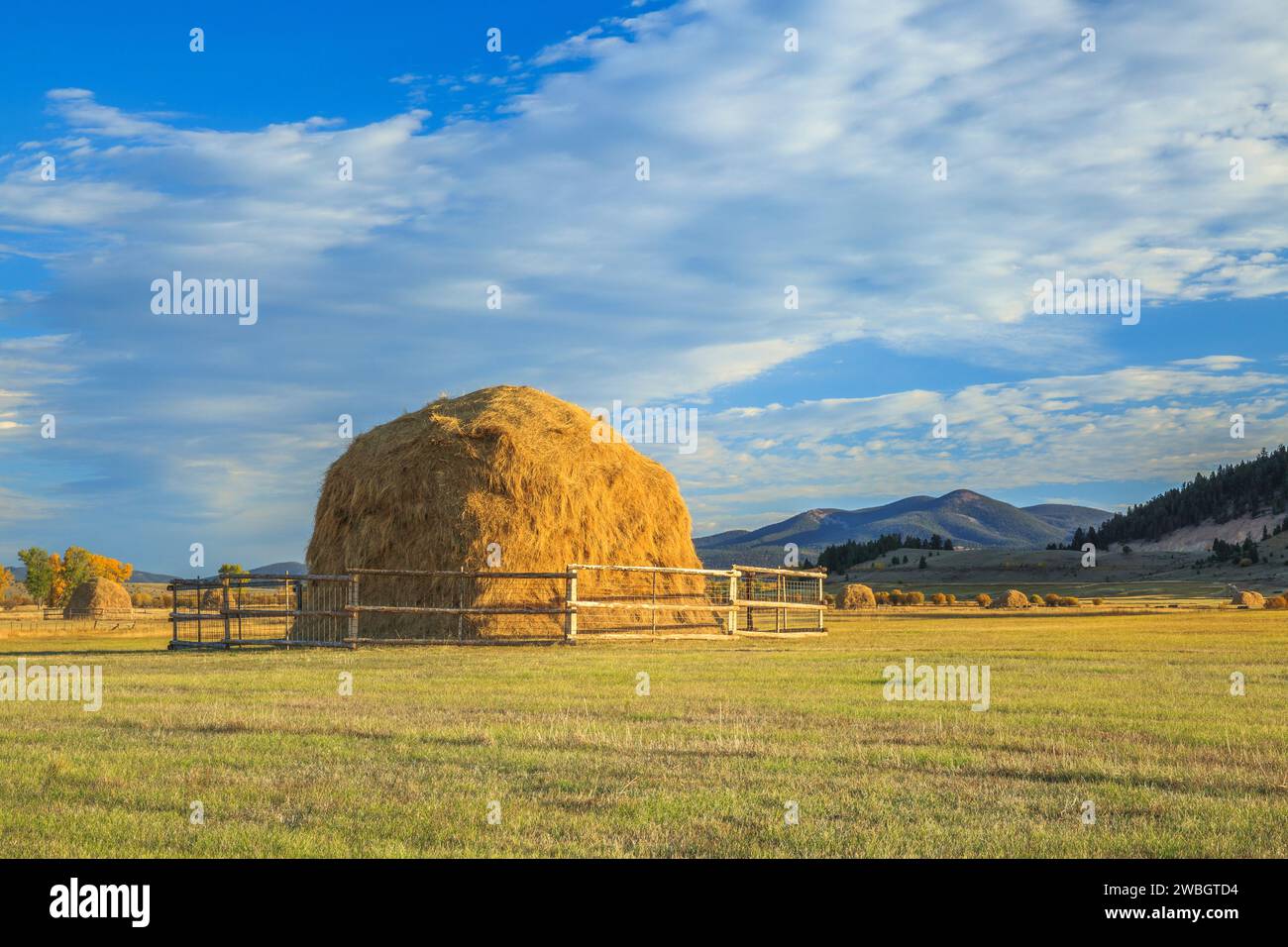 haystacks below black mountain on the continental divide near avon ...