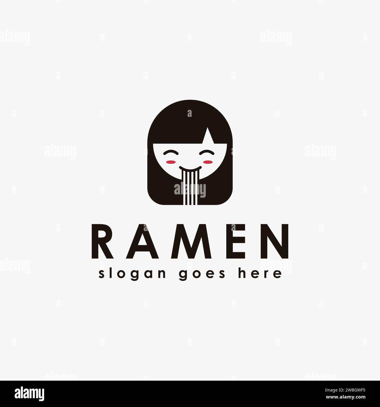 Happy face restaurant cafe Stock Vector Images - Alamy