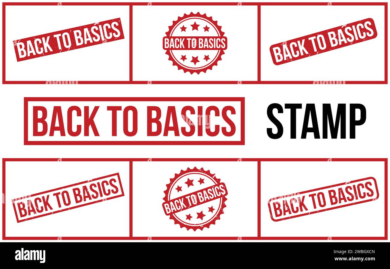 Back to basics rubber stamp hi-res stock photography and images - Alamy