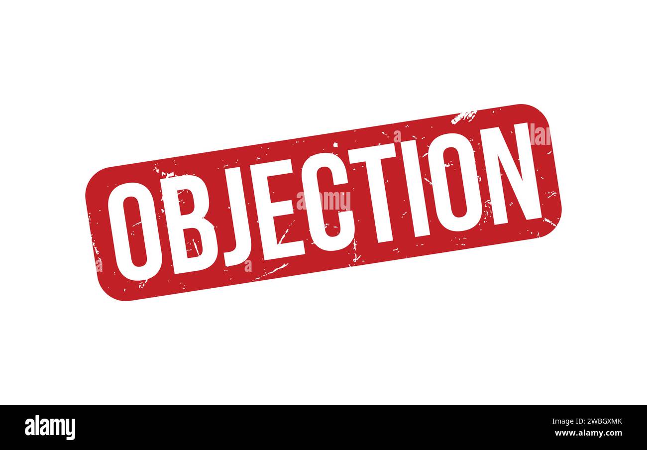 Objection Stamp. Red Objection Rubber grunge Stamp Stock Vector Image ...