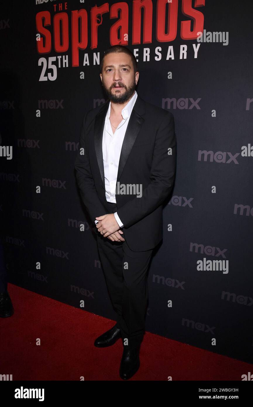 New York, USA. 10th Jan, 2024. John Magaro attends HBO's 'The Sopranos ...