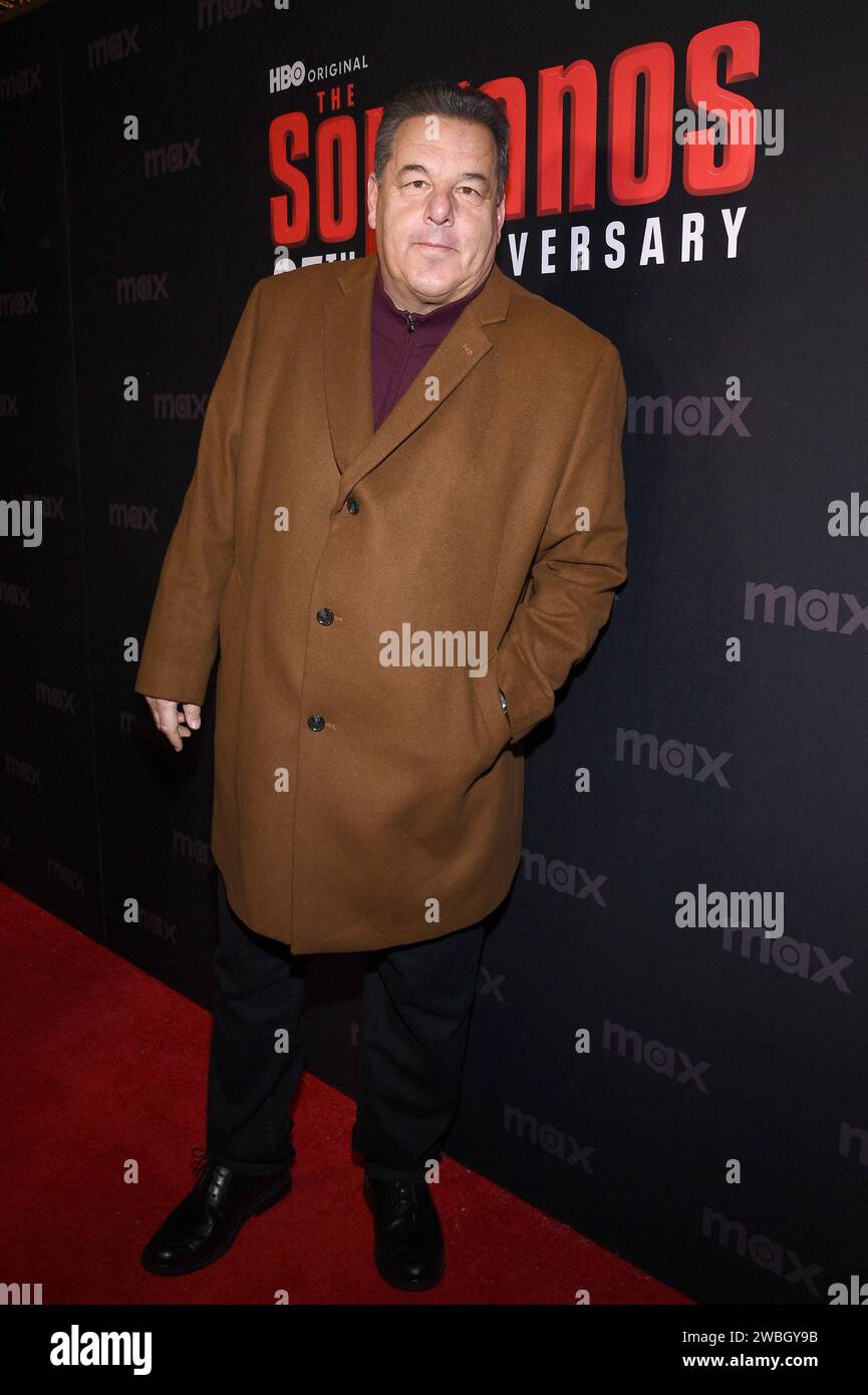 New York, USA. 10th Jan, 2024. Steve Schirripa attends HBO's 'The Sopranos' 25th anniversary ...