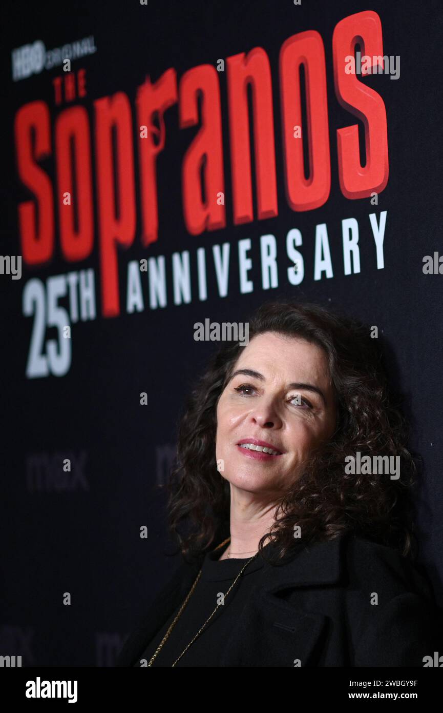 New York, USA. 10th Jan, 2024. Annabella Sciorra attends HBO's 'The ...