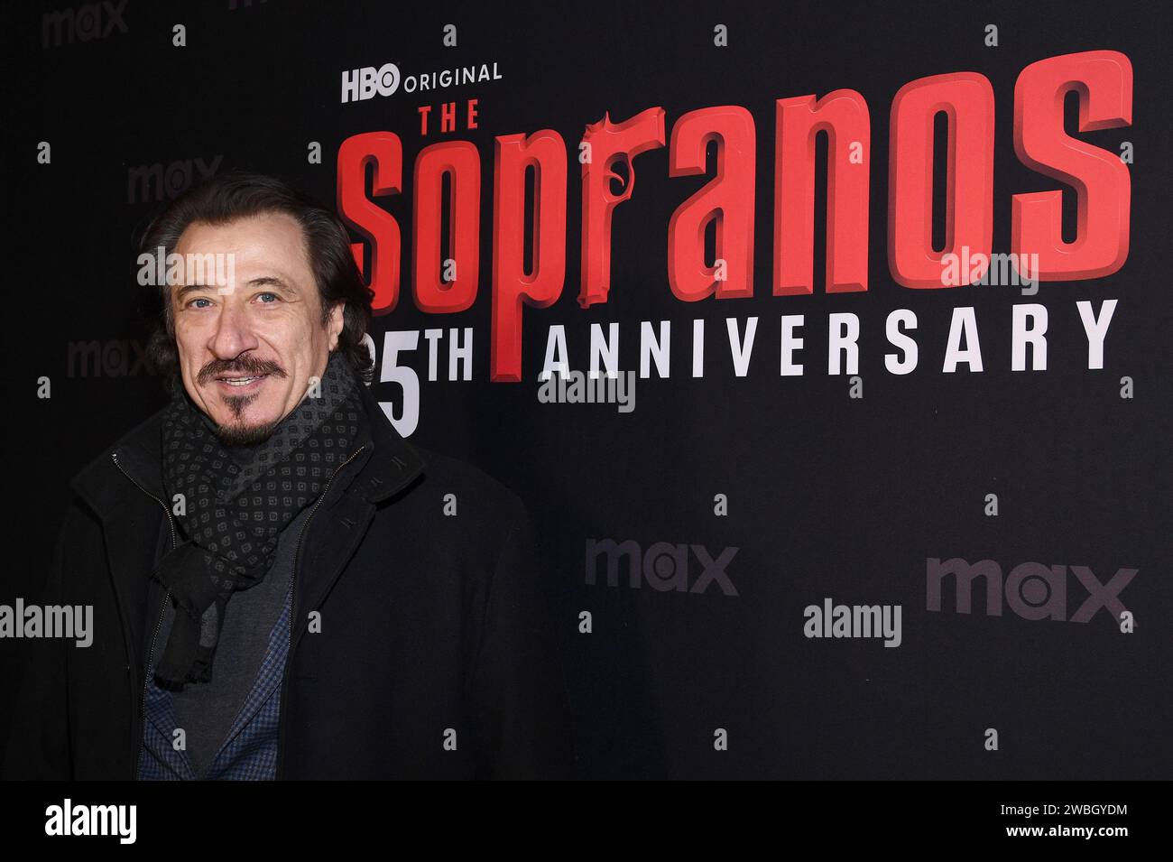 New York, USA. 10th Jan, 2024. Federico Castelluccio attends HBO's 'The Sopranos' 25th ...