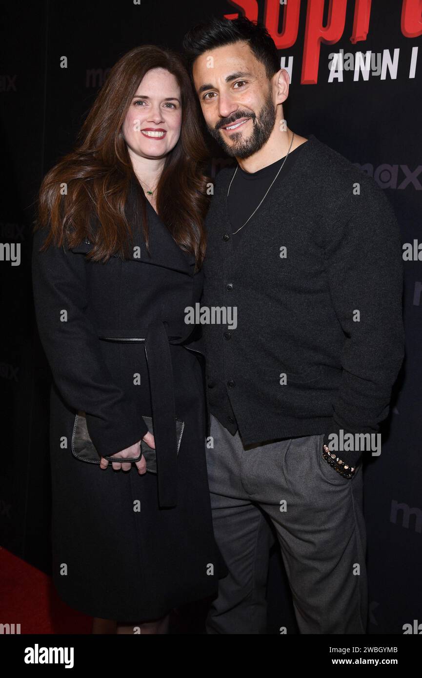 New York, USA. 10th Jan, 2024. (L-R) Beth Cerbone and Jason Cerbone ...