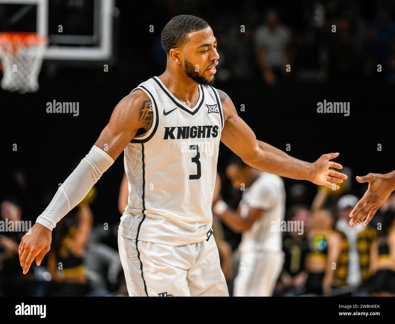January 10, 2024: UCF Knights guard Darius Johnson (3) during second ...
