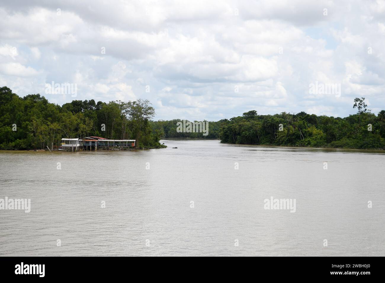 Afuá, Pará, Brazil, November 9, 2022. Amazon River, located in the ...