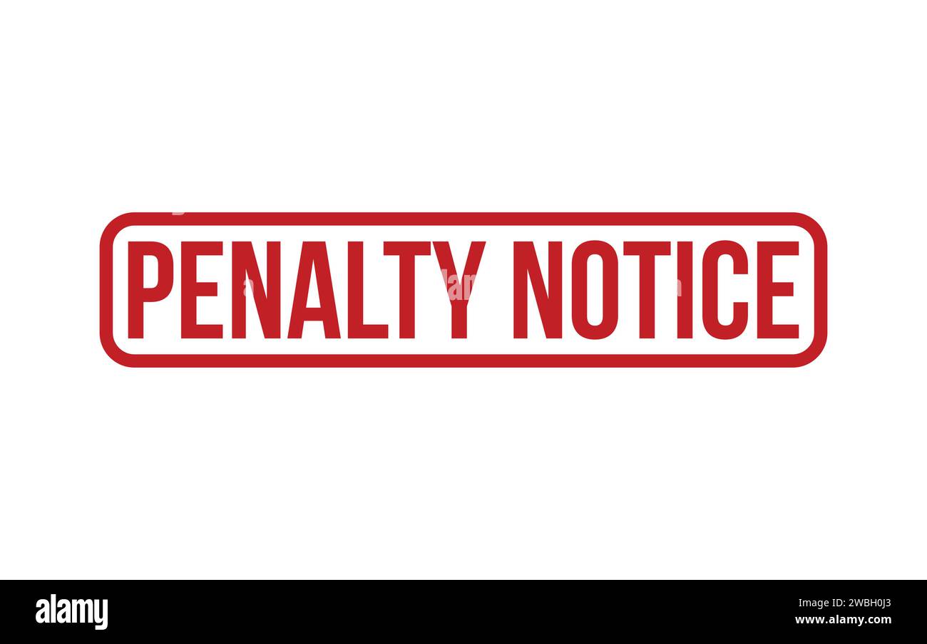 Penalty notice Stock Vector Images - Alamy