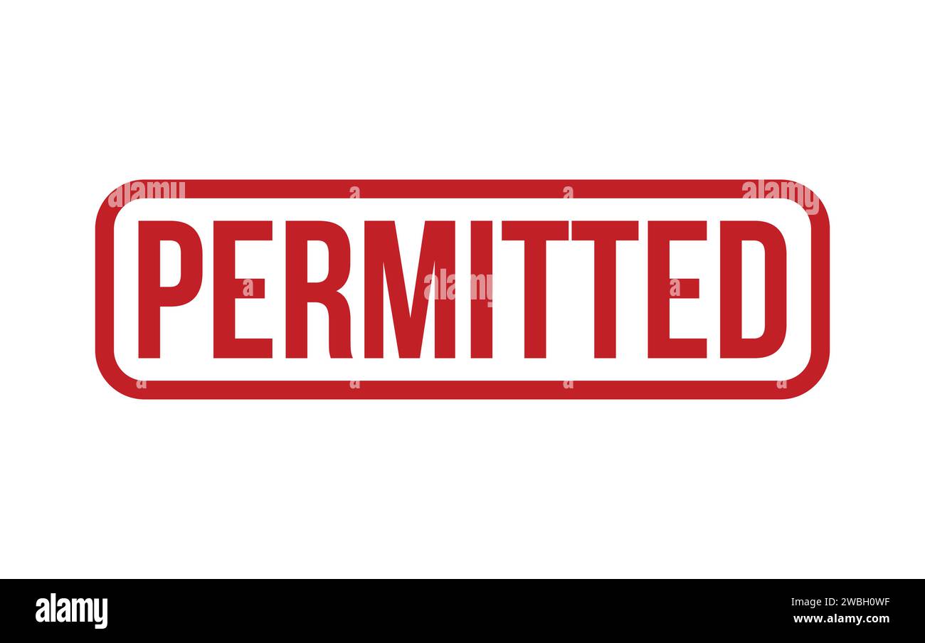 Permitted vector vectors hi-res stock photography and images - Alamy