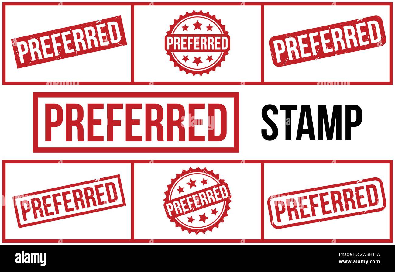 Preferred rubber stamp hi-res stock photography and images - Alamy