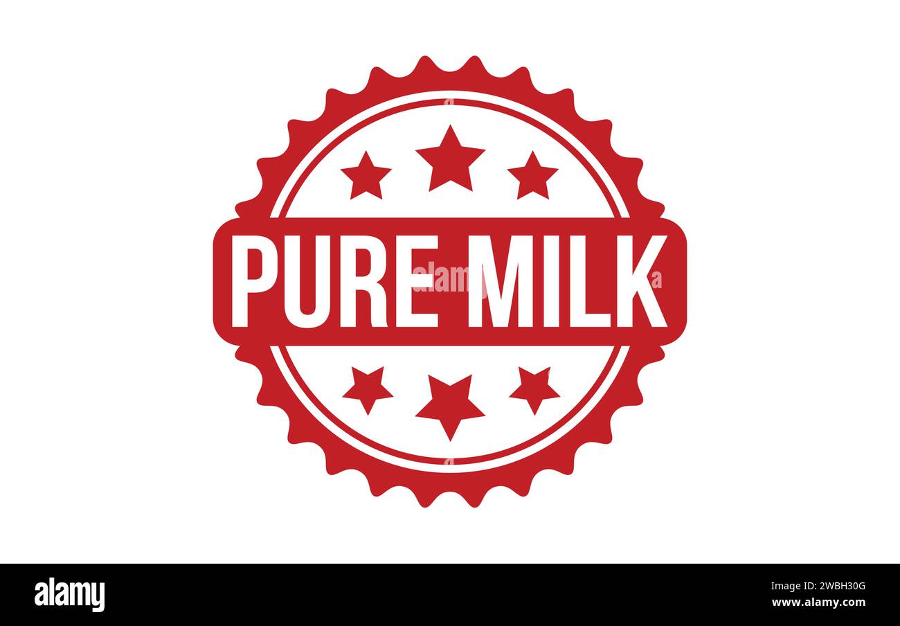 Pure Milk Stamp. Red Pure Milk Rubber grunge Stamp Stock Vector Image ...