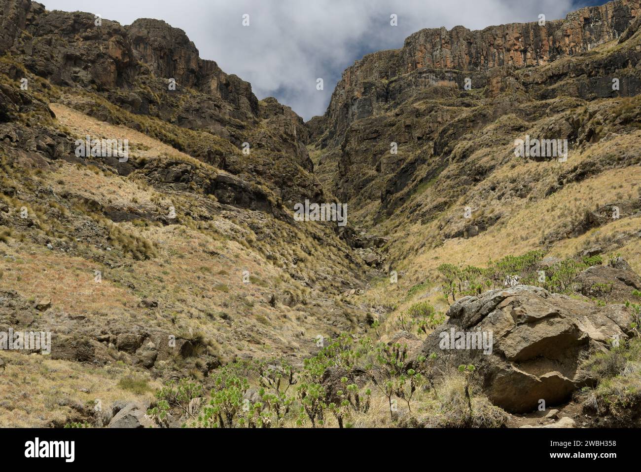 Erosion valley, rock strata formations from Gondwana land break up ...