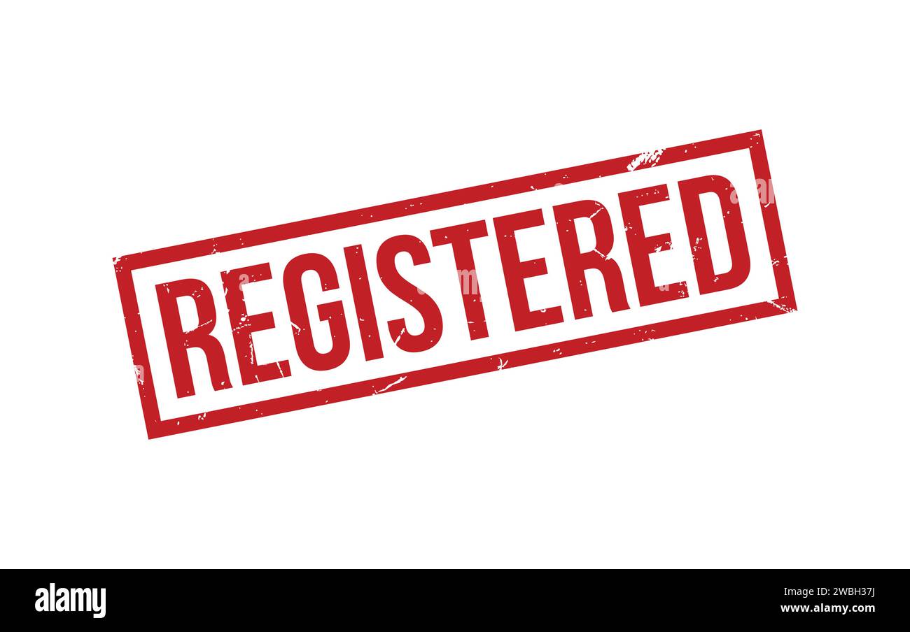 Registered word Cut Out Stock Images & Pictures - Alamy