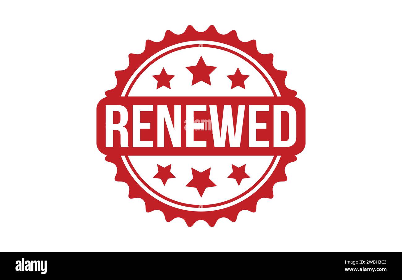 Renewed rubber stamp Stock Vector Images - Alamy