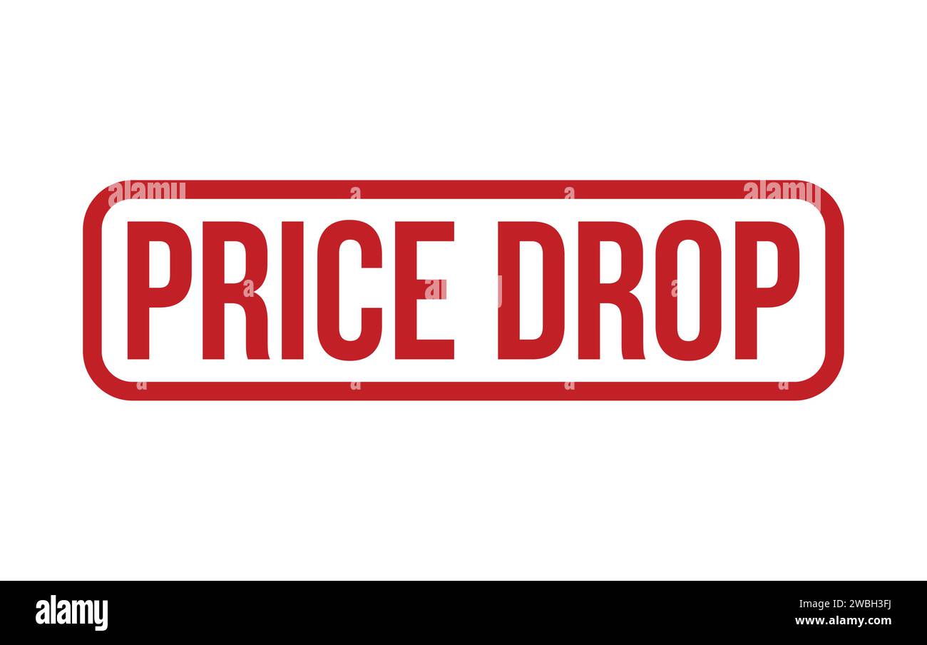 Price drop red rubber stamp hi-res stock photography and images - Alamy