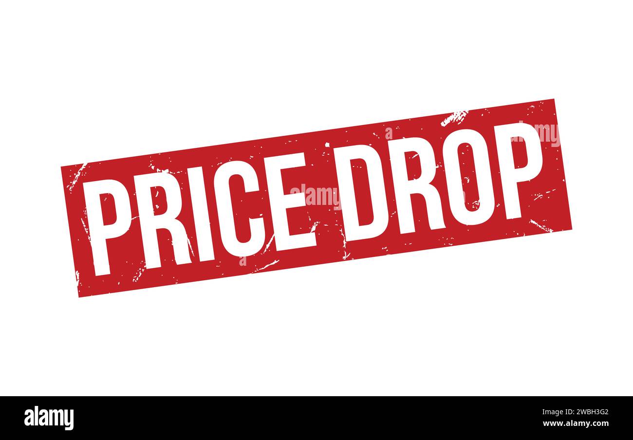 Price drop red rubber stamp Stock Vector Images - Alamy