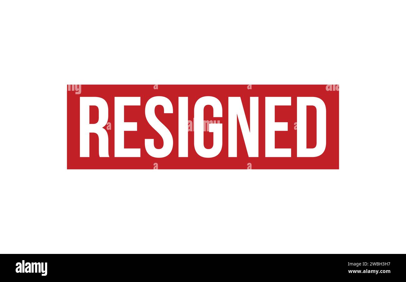 Resigned rubber stamp hi-res stock photography and images - Alamy