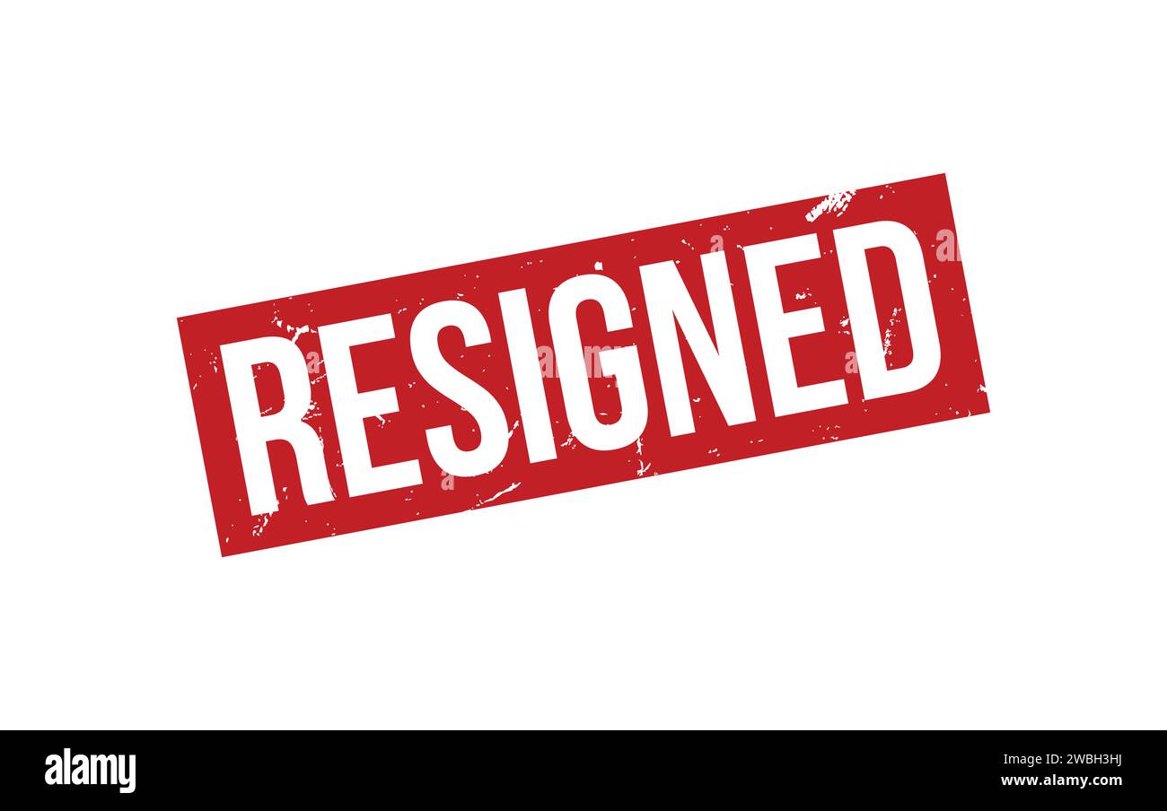 Resigned rubber stamp hi-res stock photography and images - Alamy