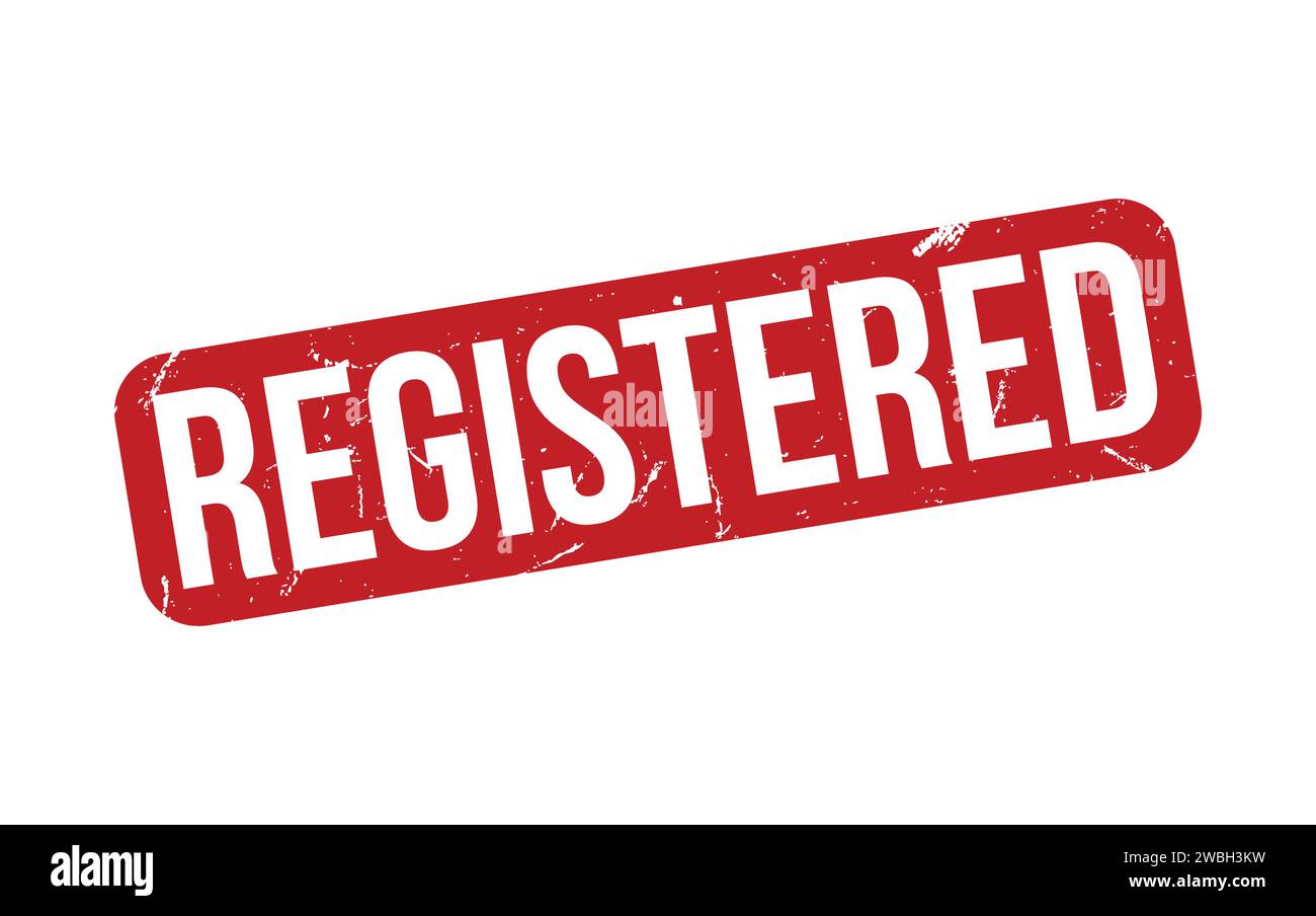 Registered word Cut Out Stock Images & Pictures - Alamy