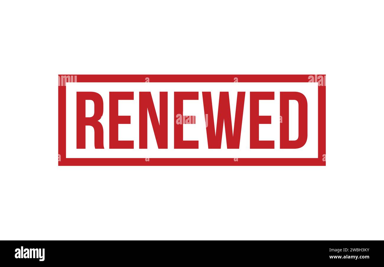 Renewed Stamp. Renewed Rubber grunge Stamp Seal Stock Vector Image ...