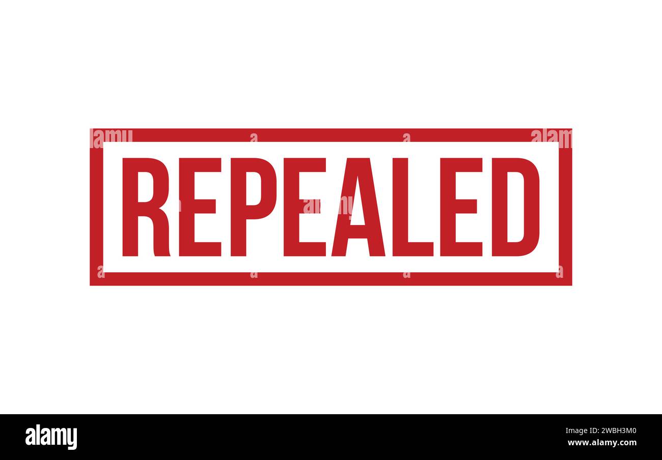Repealed sign Cut Out Stock Images & Pictures - Alamy