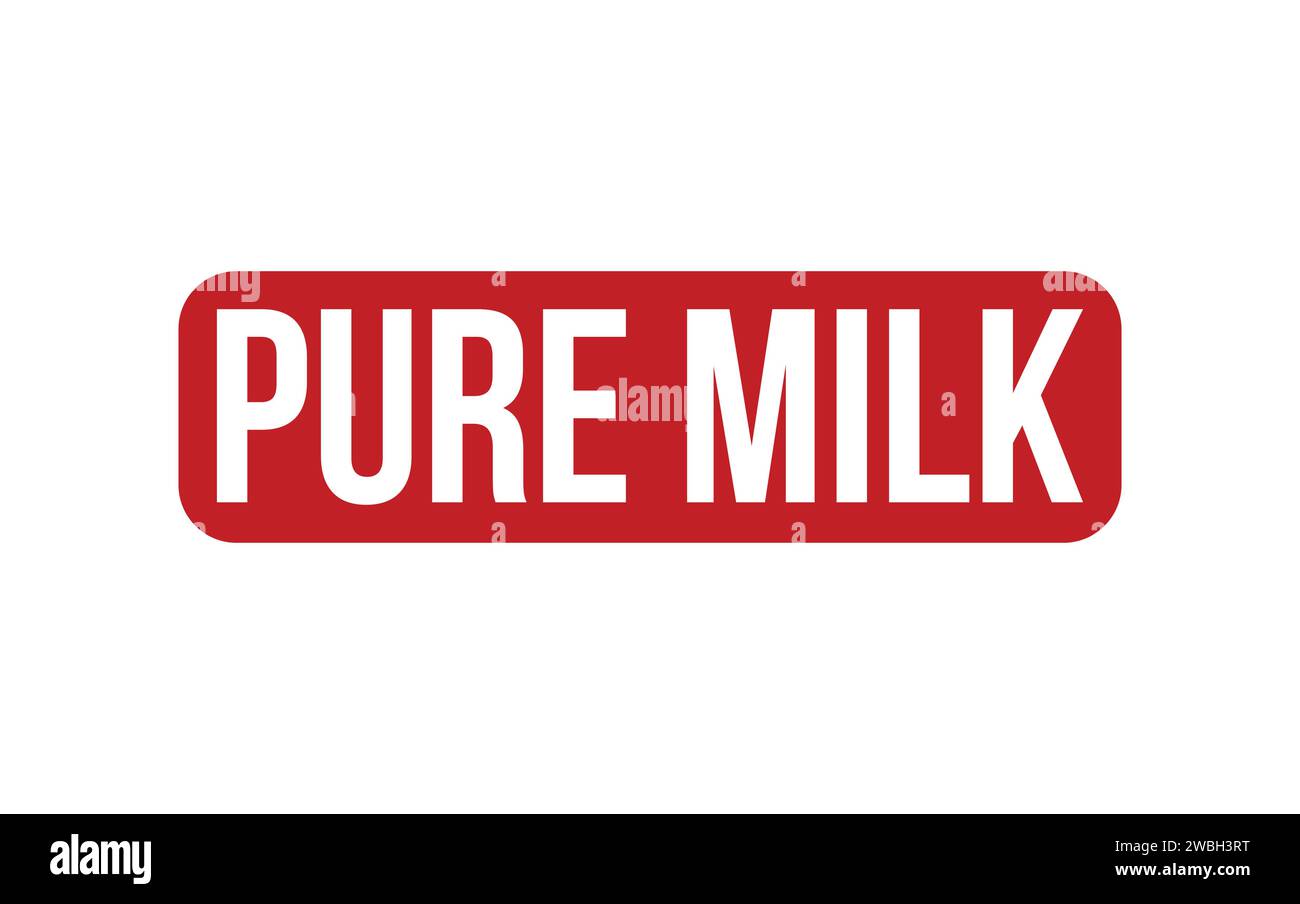 Pure Milk Stamp. Red Pure Milk Rubber grunge Stamp Stock Vector Image ...
