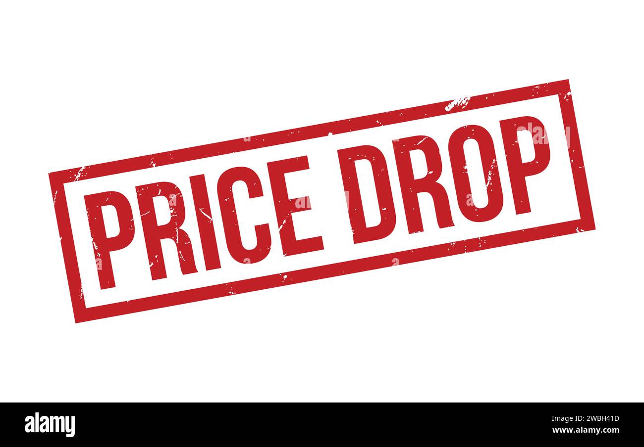 Price drop red rubber stamp Stock Vector Images - Alamy
