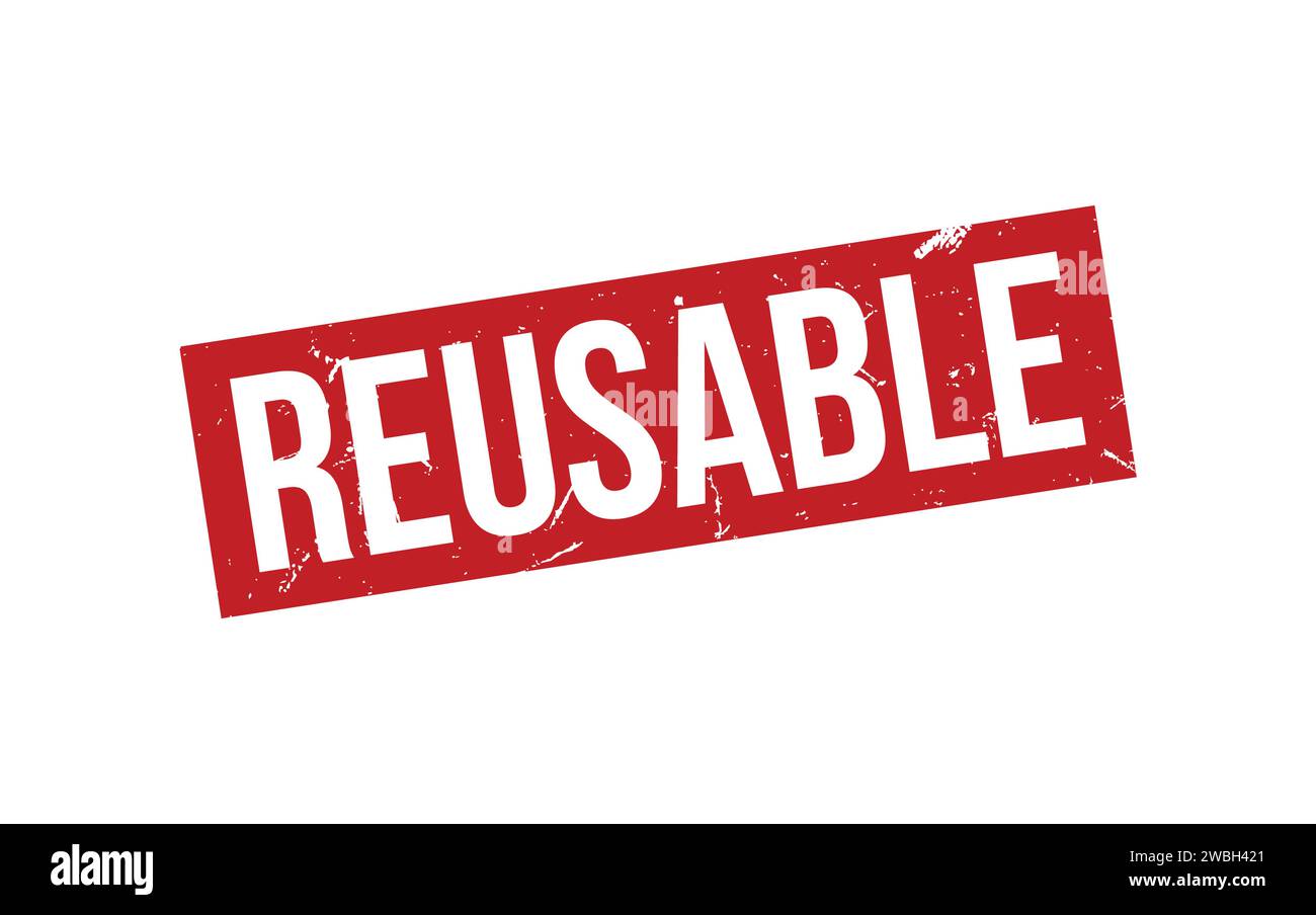 Reusable Stamp. Reusable Rubber grunge Stamp Seal Stock Vector Image ...
