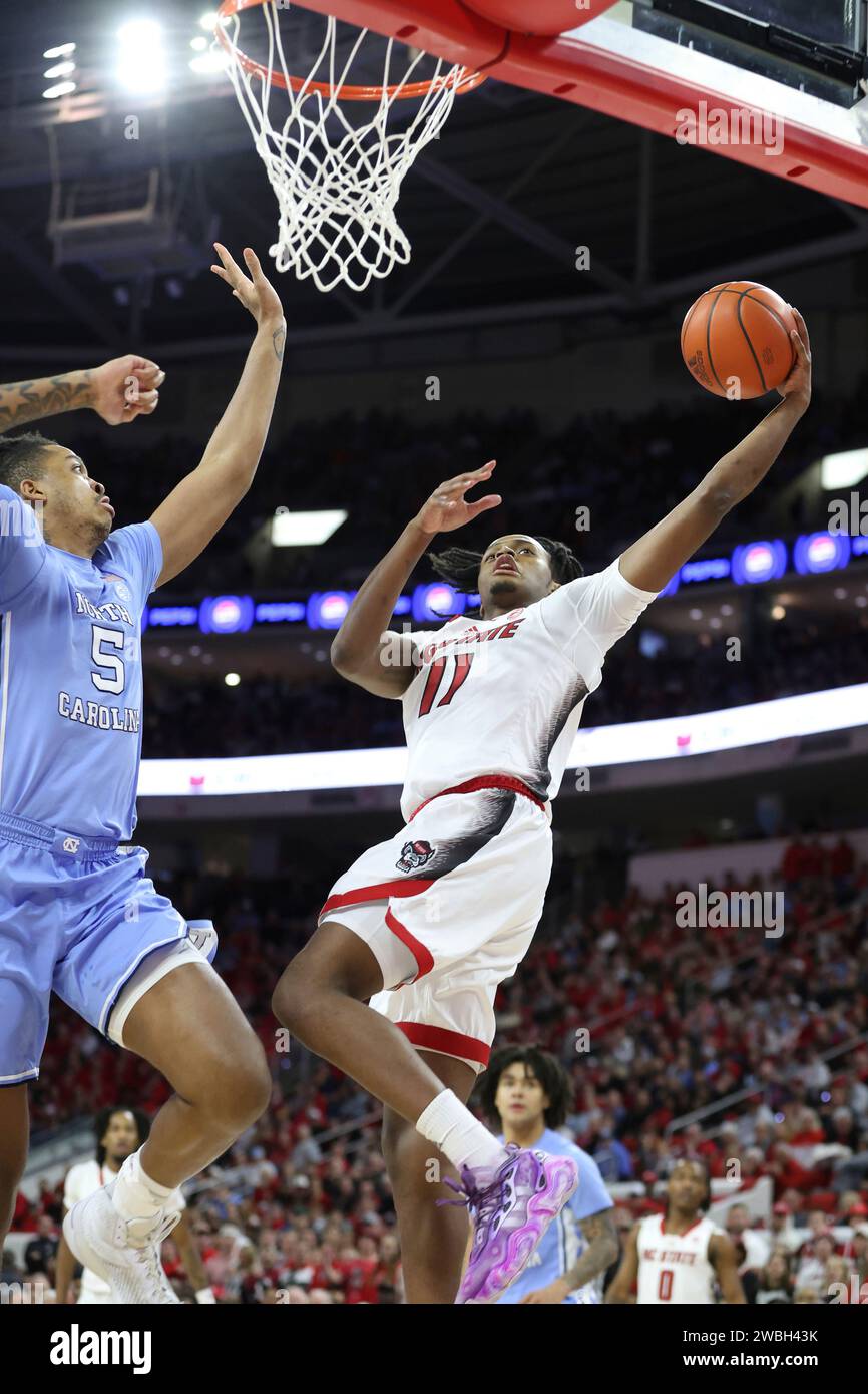 RALEIGH, NC - JANUARY 10: North Carolina State Wolfpack guard Dennis ...